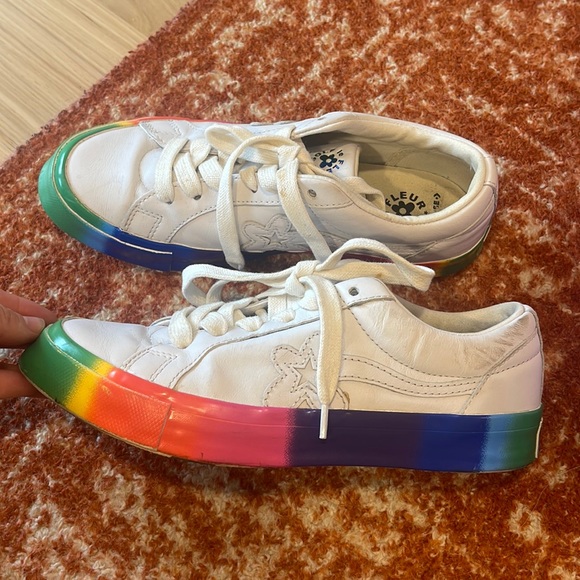 Converse | Shoes | Converse X Golf Le Fleur Rainbow One Star Low Top ...